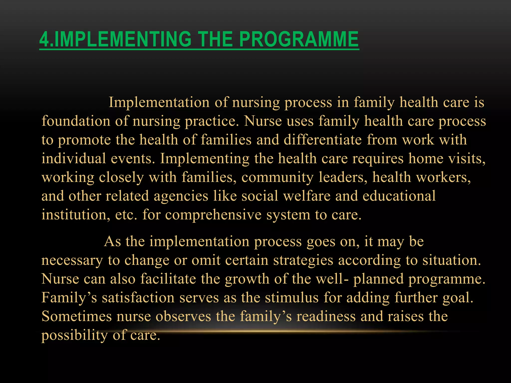 Family health nursing | PPTX