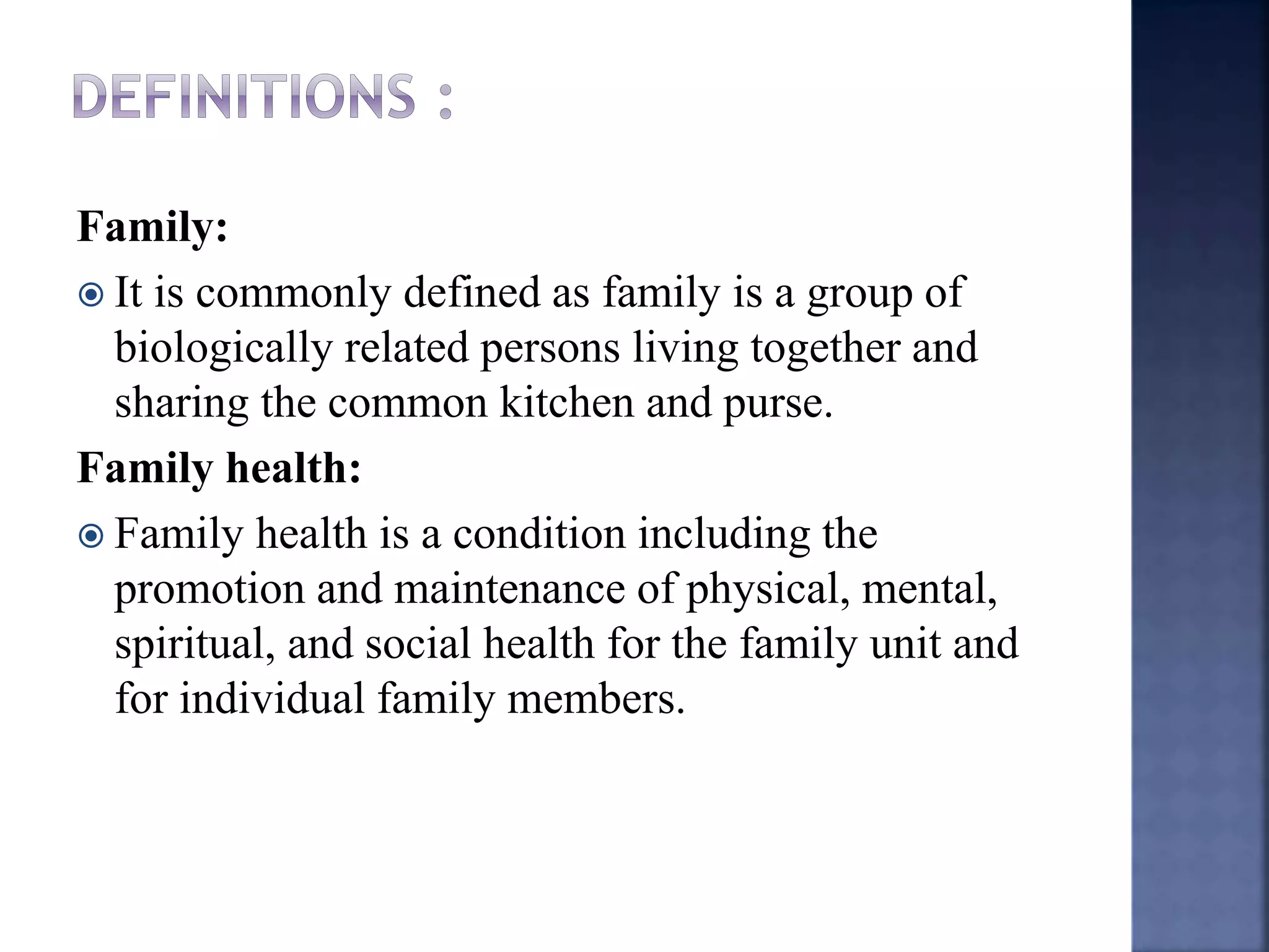 Family health nursing process | PPTX