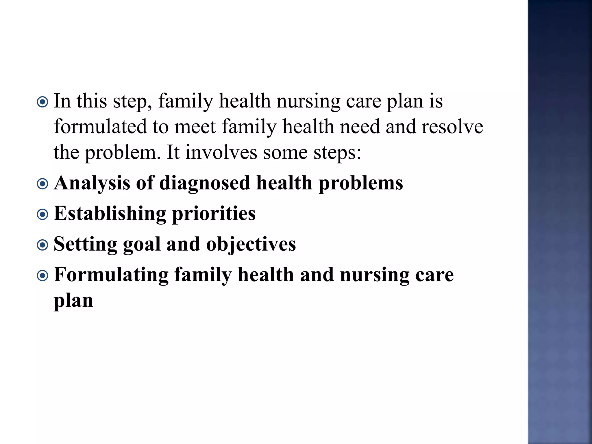 Family health nursing process | PPTX