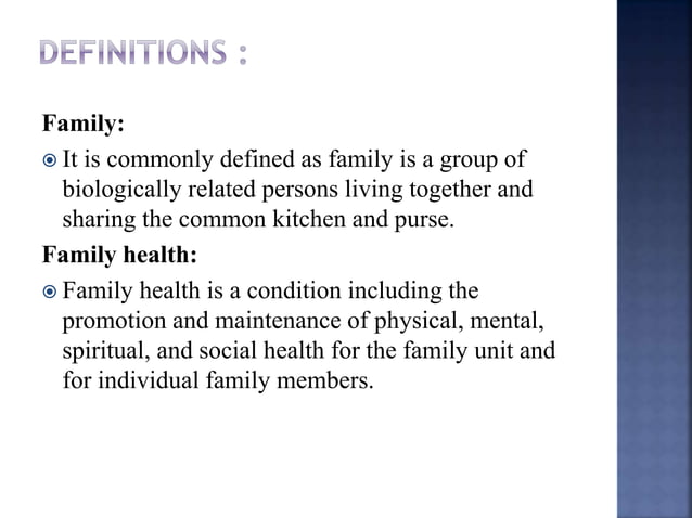 Family health nursing process | PPTX