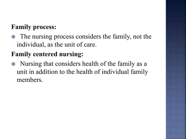 Family health nursing process | PPTX