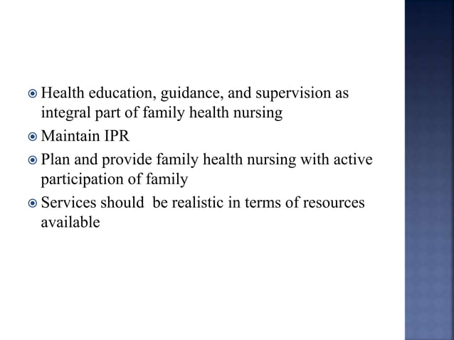 Family health nursing process | PPTX