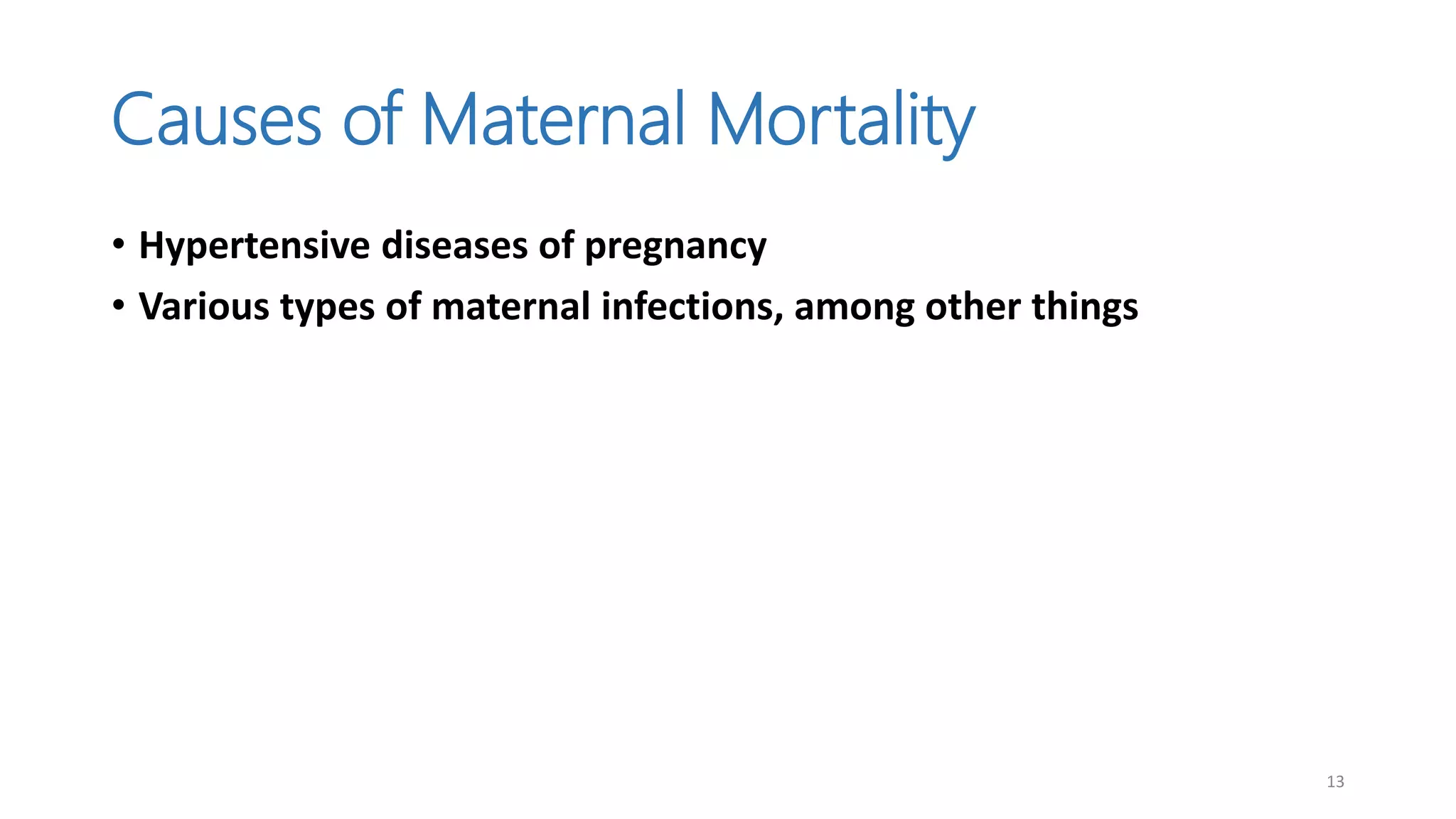 Maternal and Neonatal morbidity and Mortality | PPTX