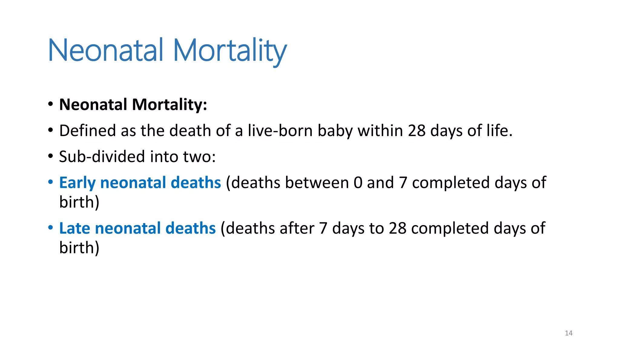 Maternal and Neonatal morbidity and Mortality | PPTX