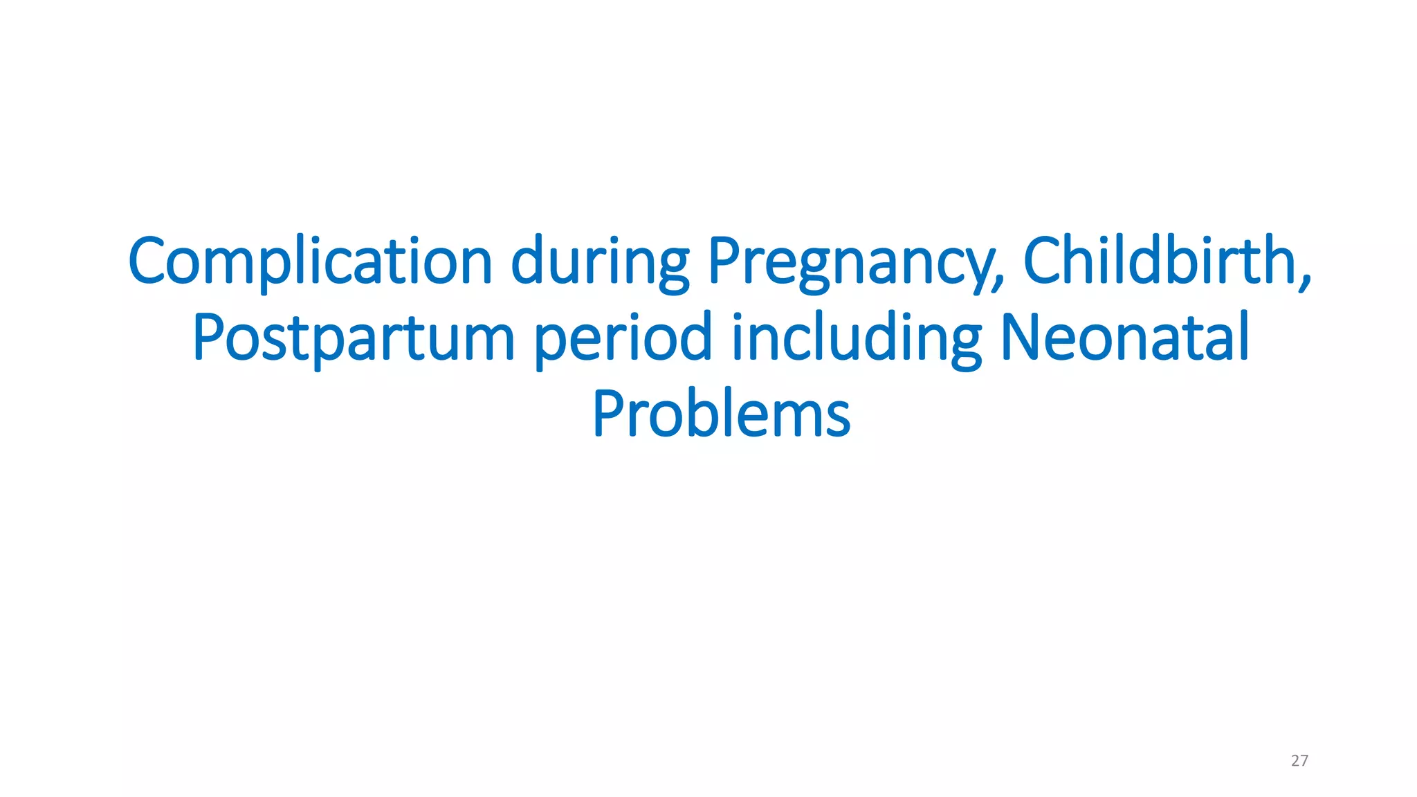 Maternal and Neonatal morbidity and Mortality | PPTX