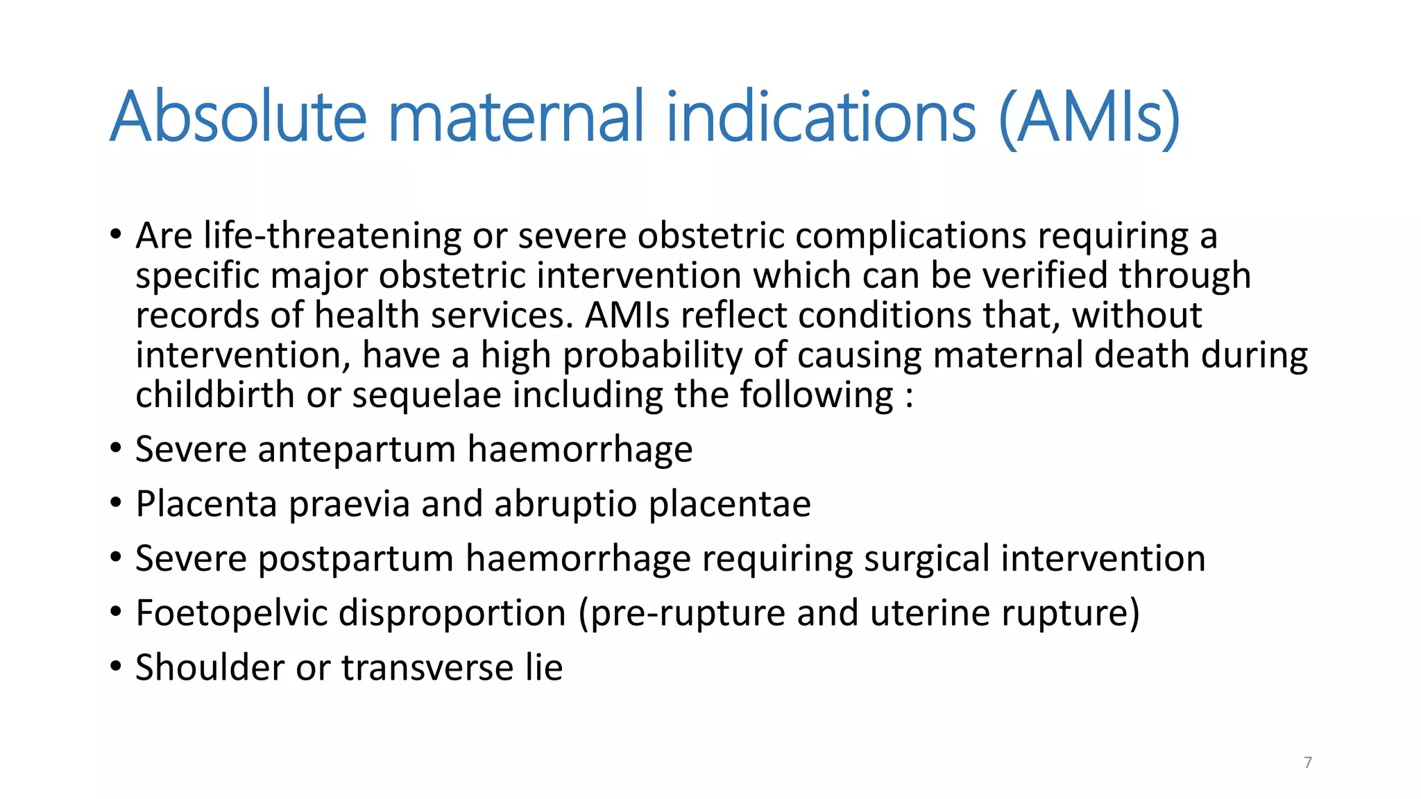 Maternal and Neonatal morbidity and Mortality | PPTX