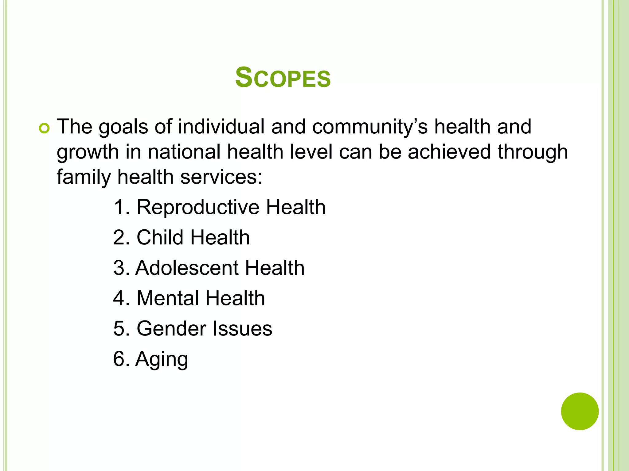 Family health services | PPTX