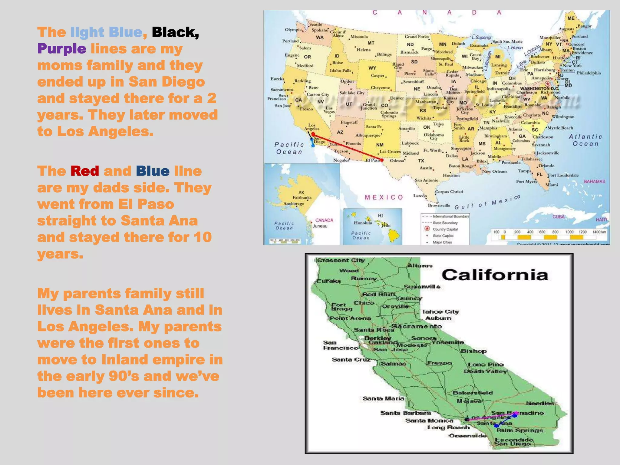 Family history map | PPTX