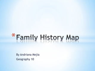 Family history map | PPT