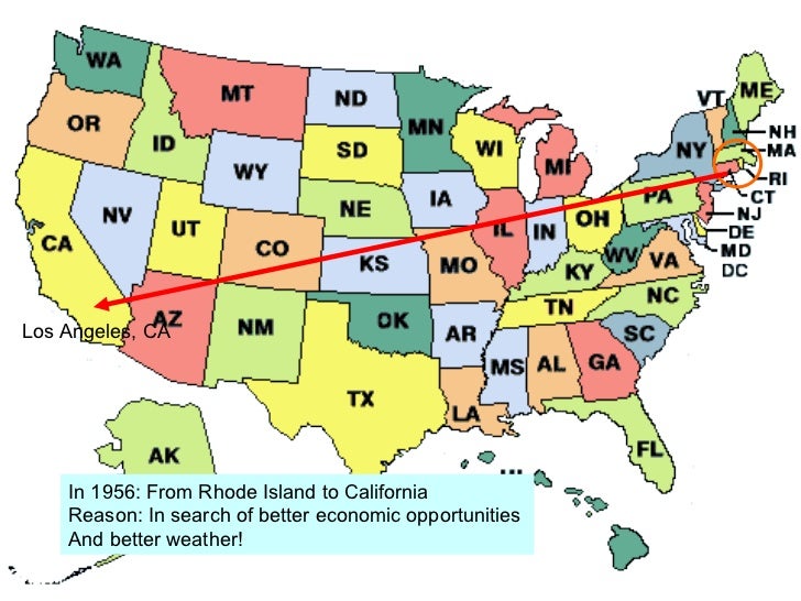 Family history map example