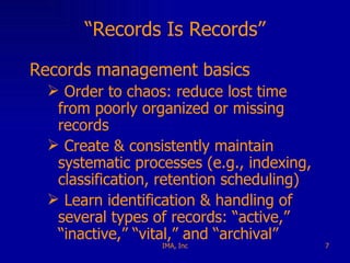 Family and Home Records Management | PPT