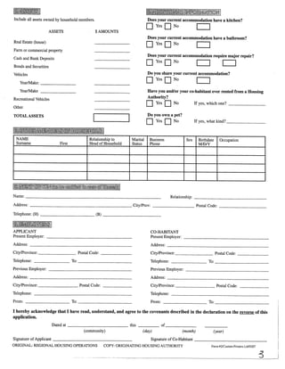 Family housing application | PDF