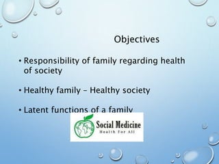 Family in health and disease noel | PPTX