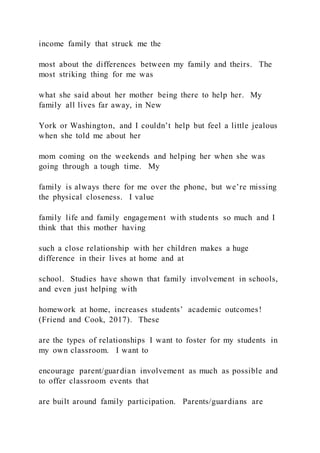 FAMILY INTERVIEW The Parent of a Child with an Excepti | DOCX