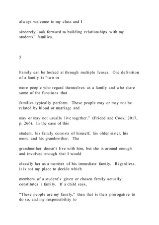 FAMILY INTERVIEW The Parent of a Child with an Excepti | DOCX