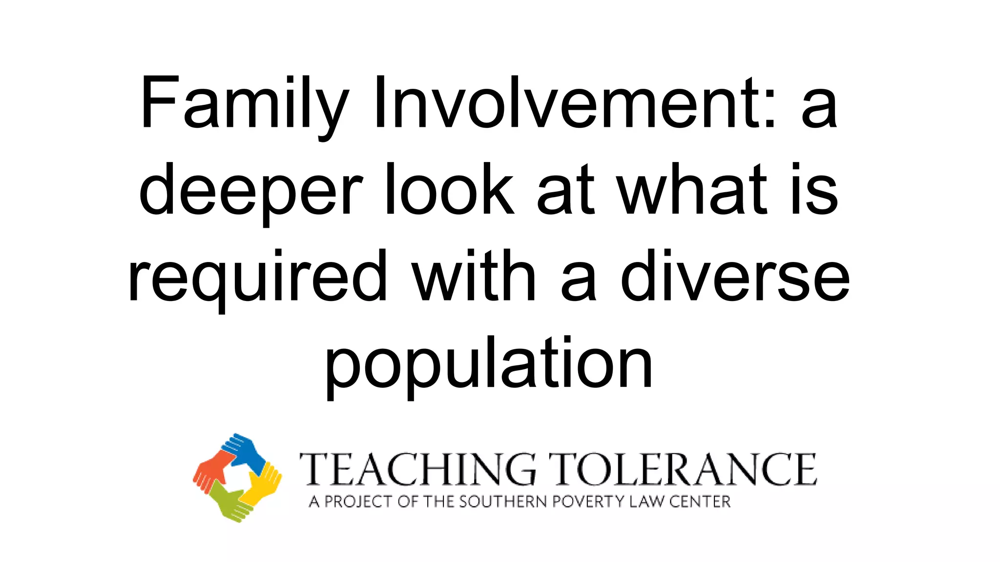 Family involvement ppt | PPTX