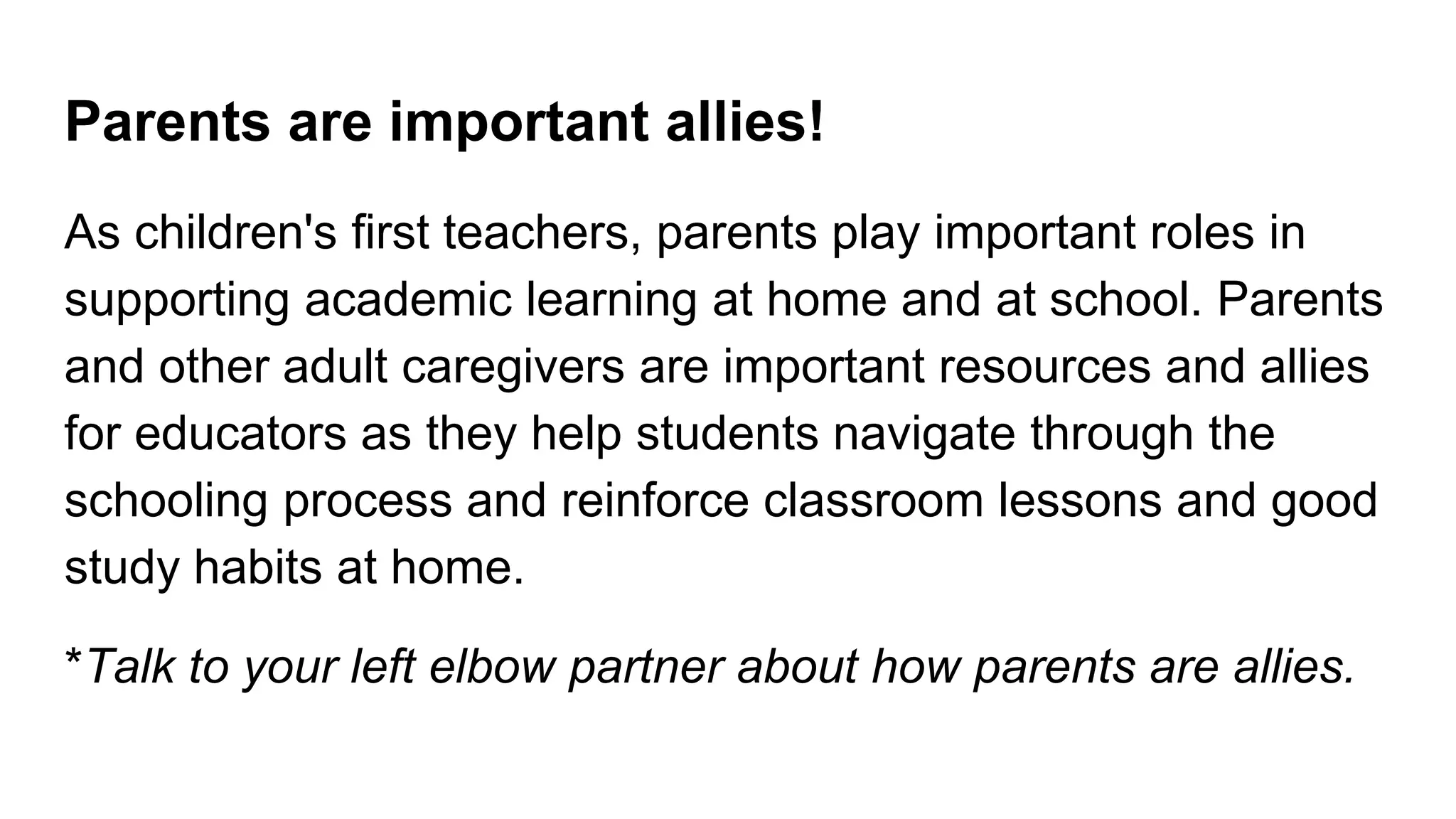 Family involvement ppt | PPTX