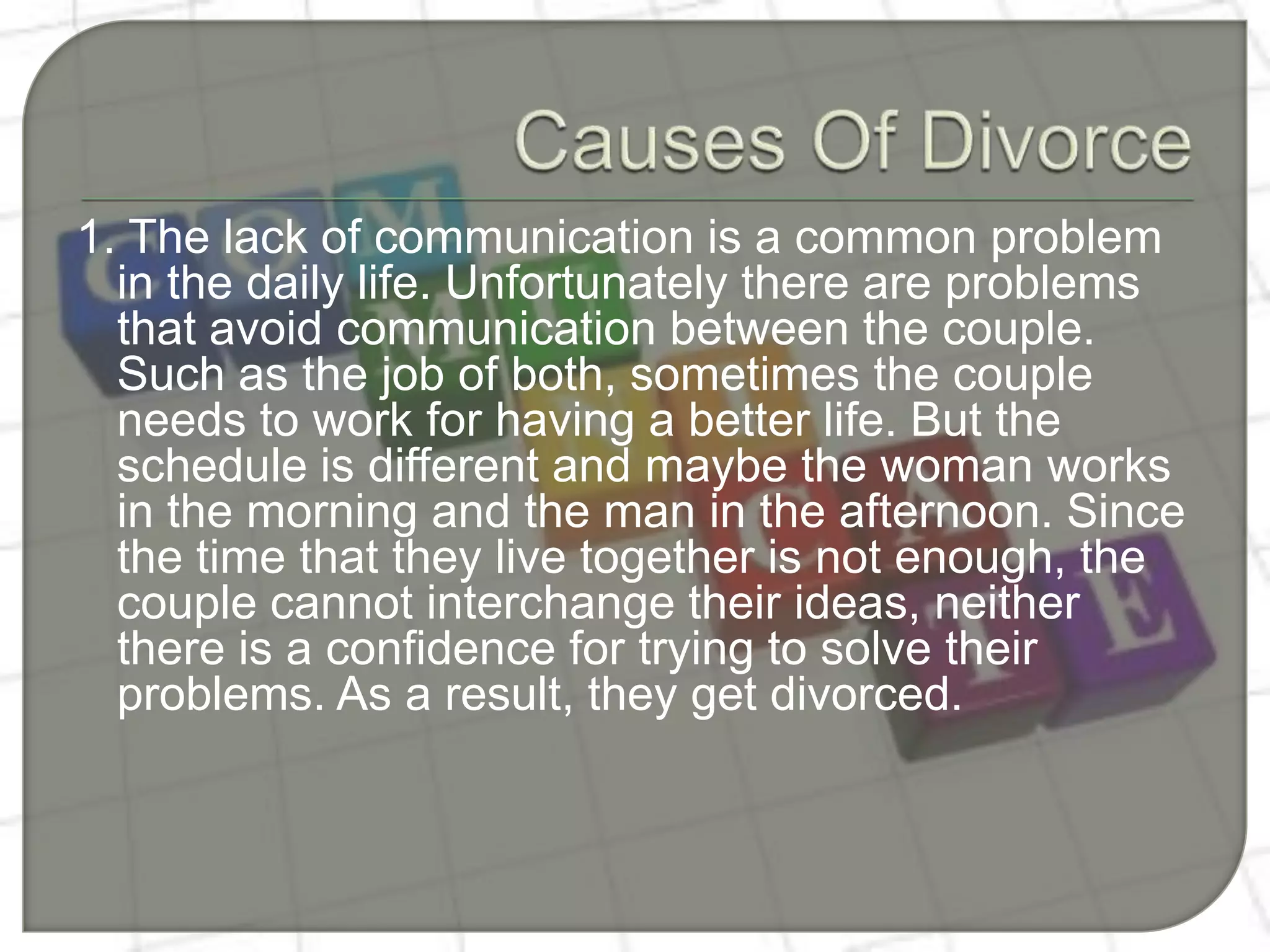 Family issue (Divorce) | PPTX