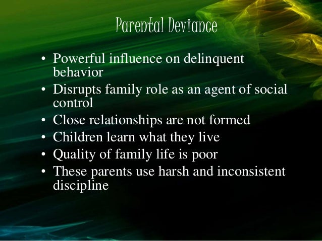 Family & juvenile delinquency green abstraction power point template