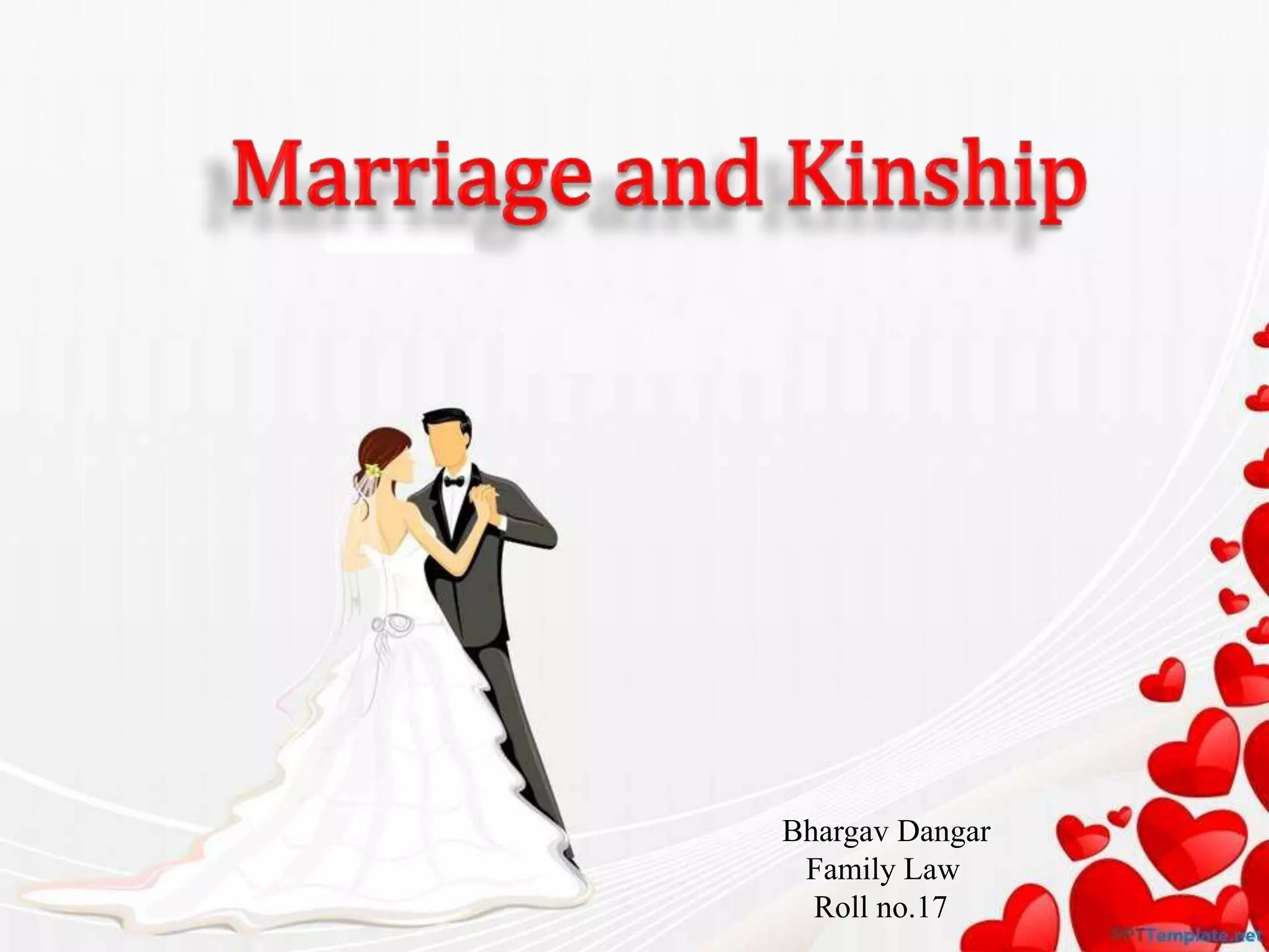 Marriage & kinship | PPT