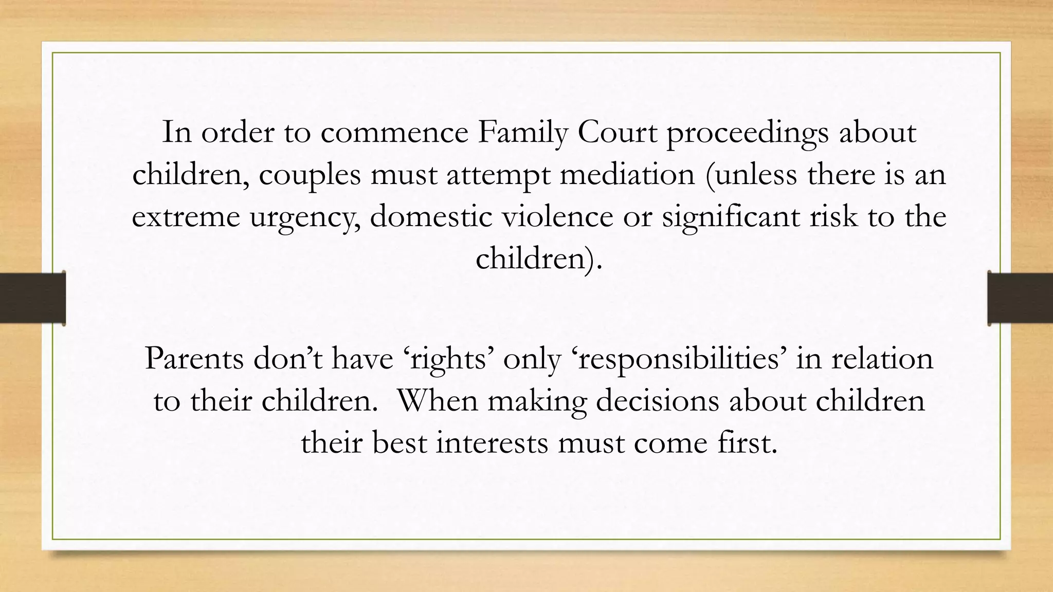 Family Law Facts | PPT | Free download