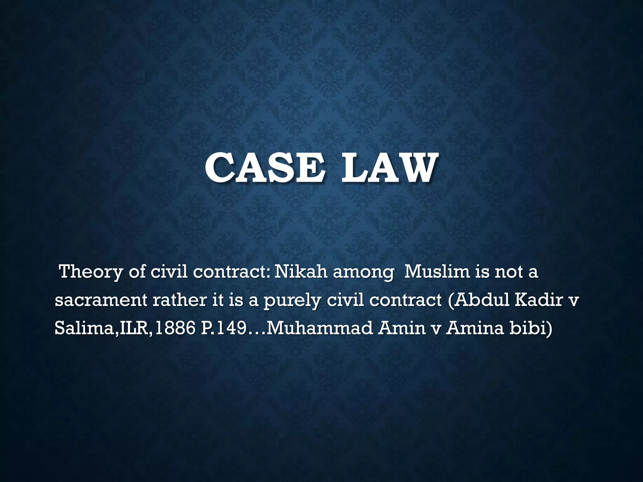 Family law of islam | PDF