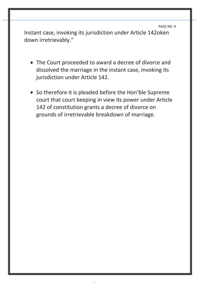 family law PROJECT FINAL 1 md9.pdf | Divorce | Family and Relationships