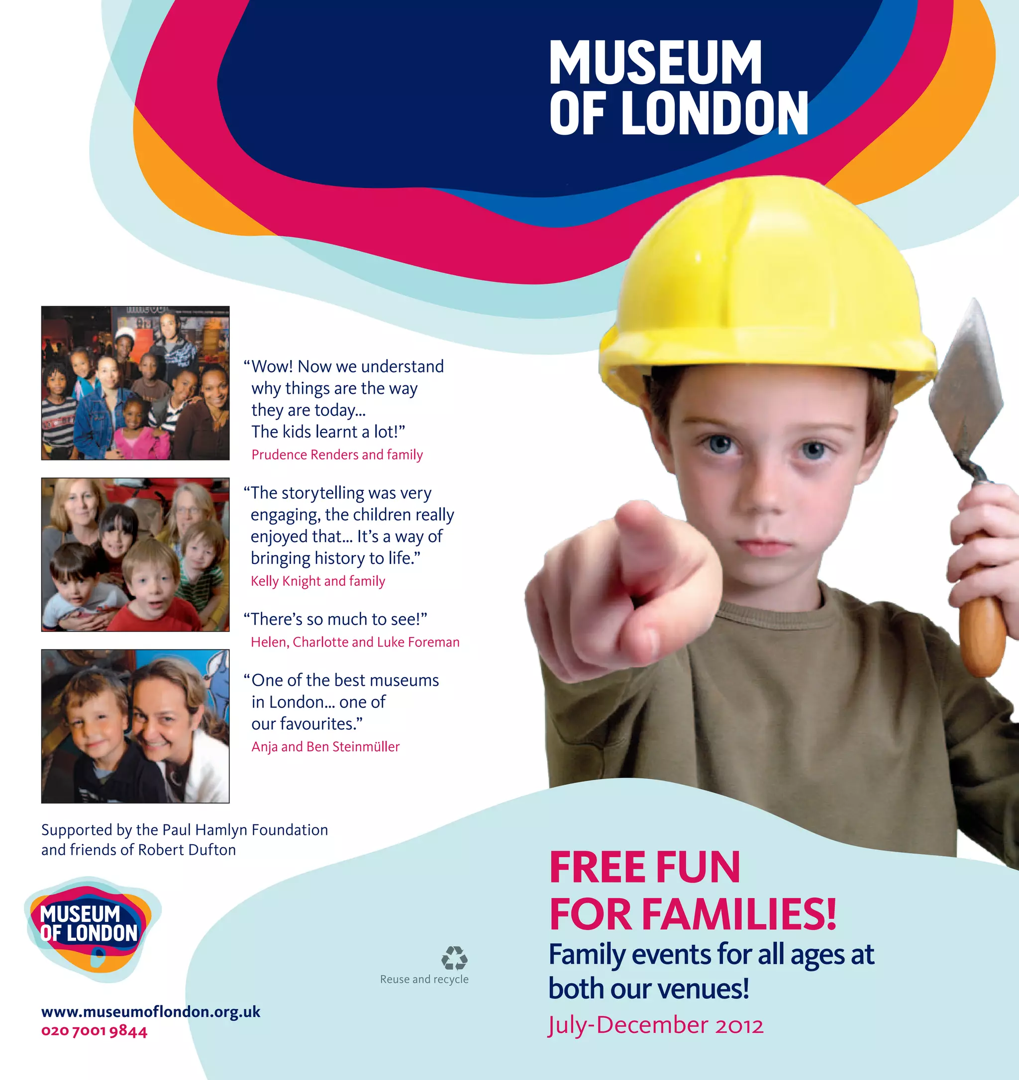 Museum of London Family events leaflet | PDF