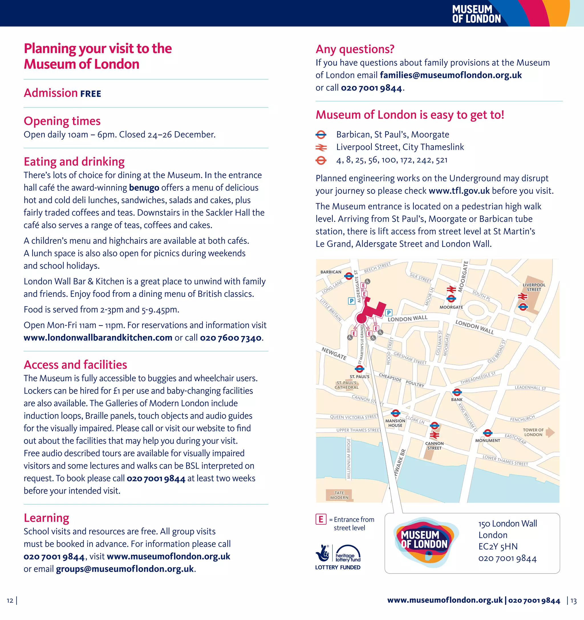 Museum of London Family events leaflet | PDF