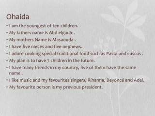 Family life and culture from libya | PPT