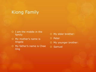 Family Life and Culture from malaysia | PPTX
