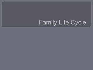 Family life cycle | PPTX