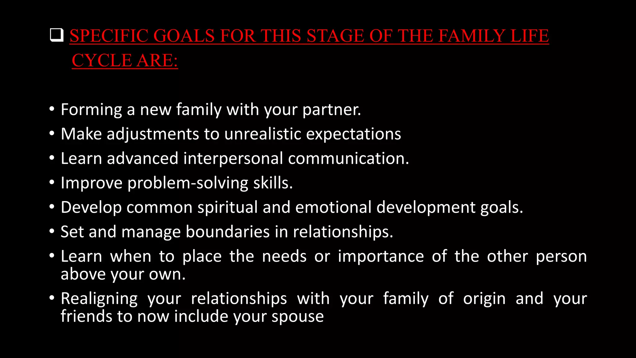 Family life cycle | PPTX