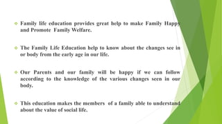 Family life education | PPTX