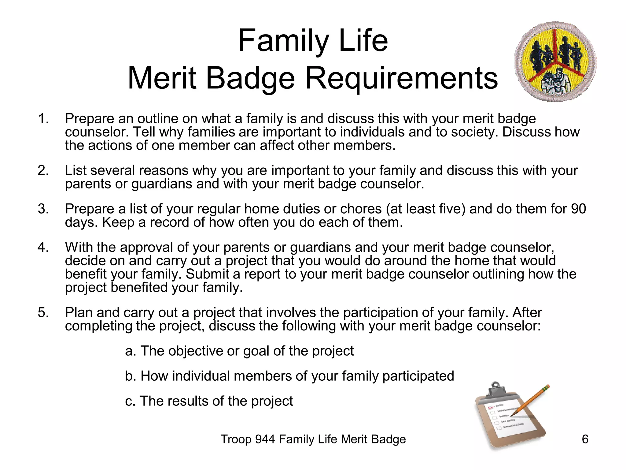 Family life merit_badge | PDF