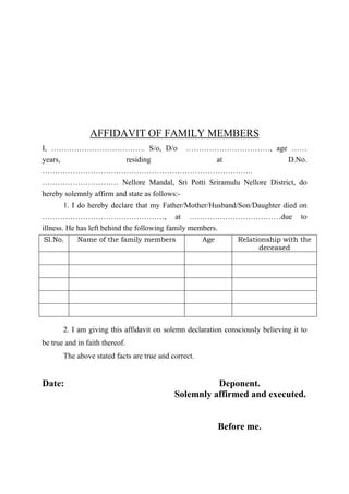 APPLICATION FOR FAMILY MEMBER / PROPER PERSON CERTIFICATE | PDF