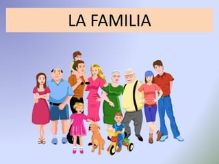 Family members in Spanish for primary education | PPTX