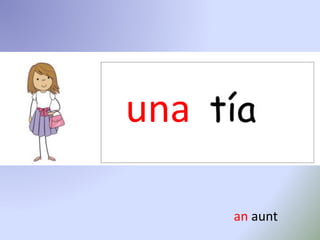 Family members in Spanish for primary education | PPTX