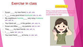 Family members with verb to be and professions | PPTX