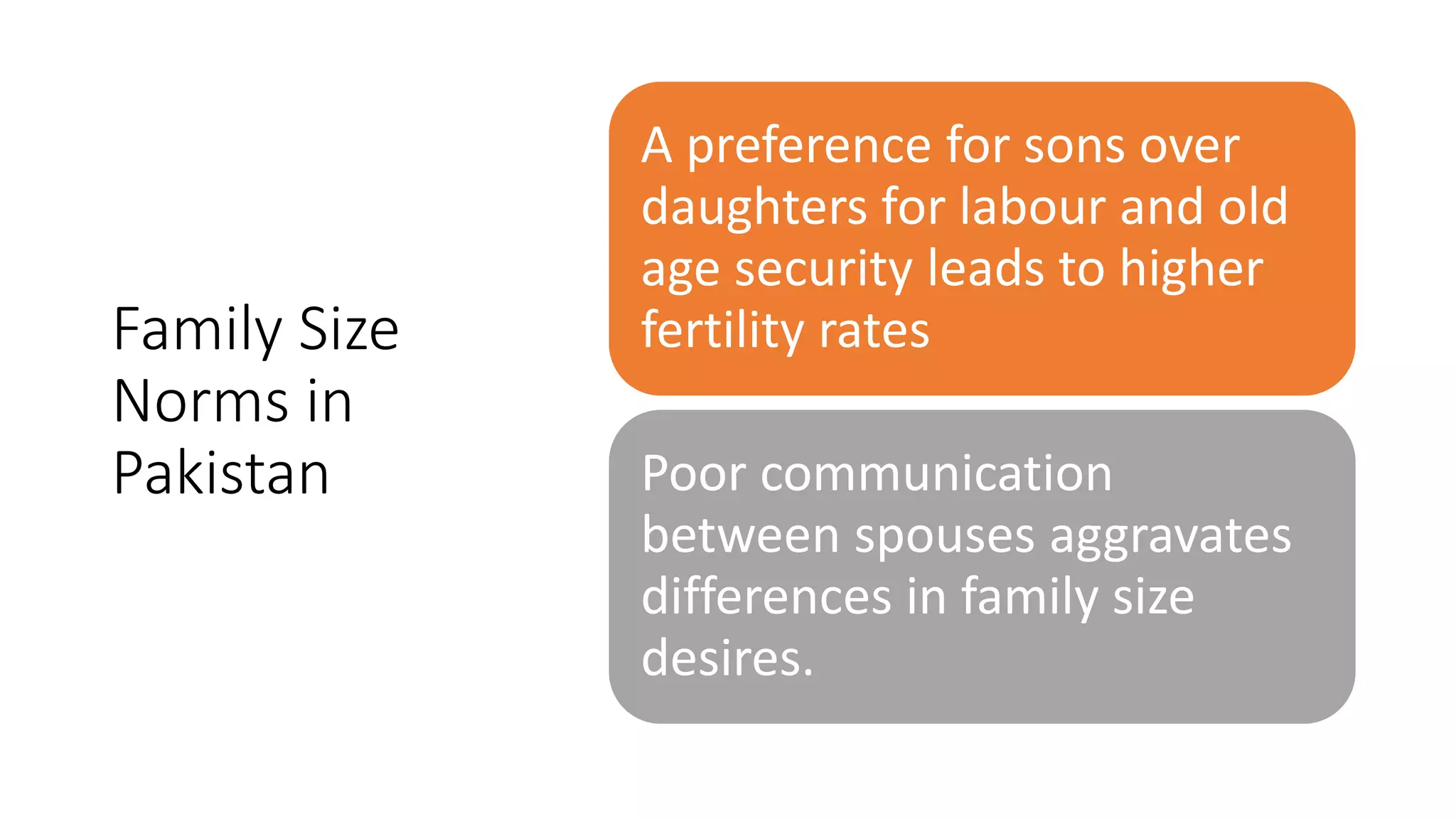 Family Size norms and Population Stabilization in Pakistan Lecture at ...