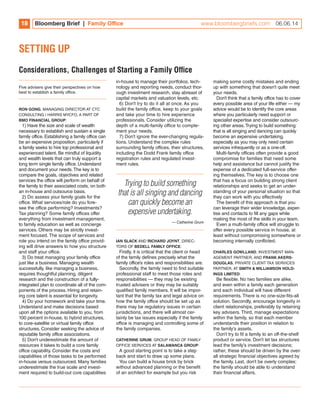 Bloomberg - Family Office Supplement | PDF