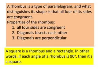 Family of quadrilaterals | PPTX