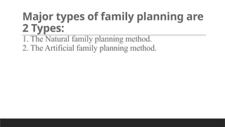 family planning methods.pptx- kindly refer | PPTX