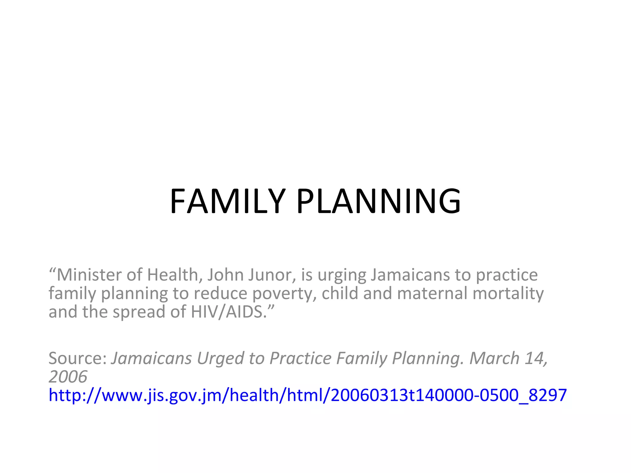 Family planning | PPT | Pregnancy | Reproductive Health
