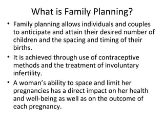 Family planning | PPT | Pregnancy | Reproductive Health