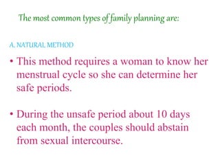 Family planning | PPTX