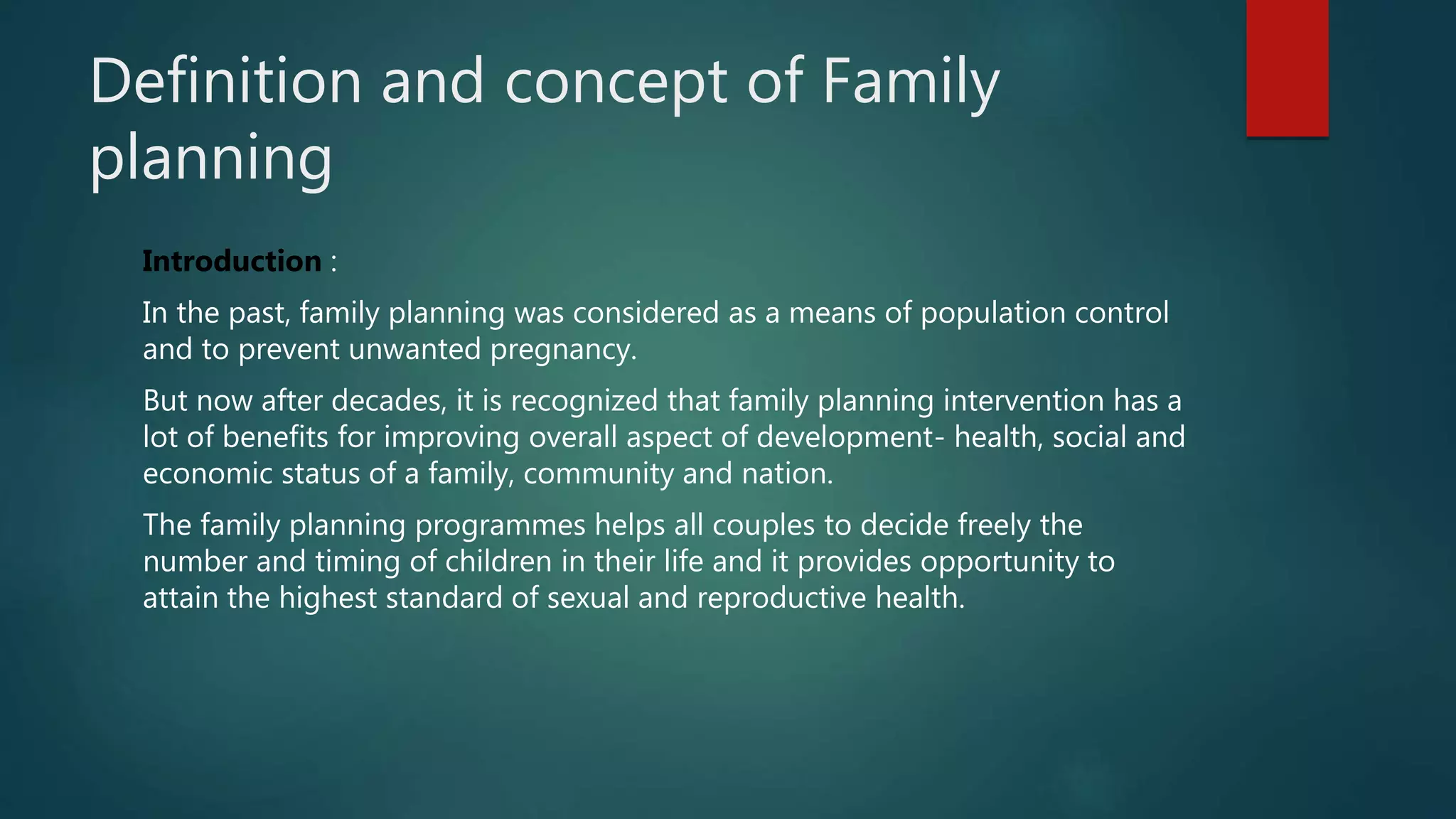Family planning | PPTX