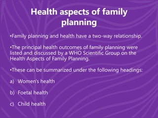Family planning | PPTX