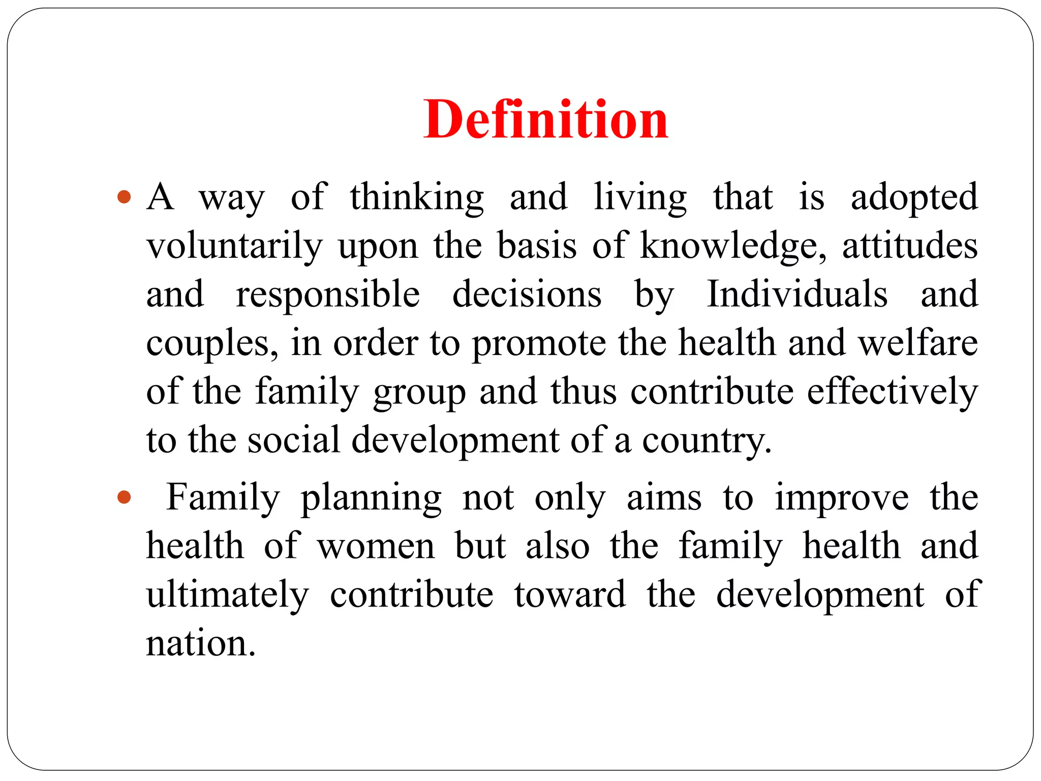 Family planning | PPTX