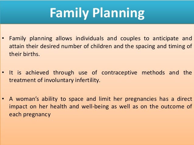 Family planning | PPTX